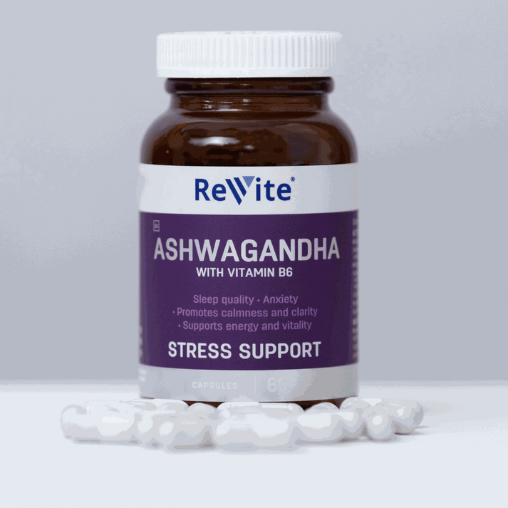 Ashwagandha + Vit B6 – Stress Relief & Vitality – Revite | Eat Naked ...