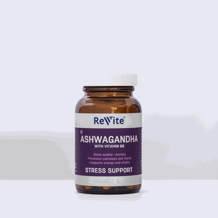 Ashwagandha + Vit B6 – Stress Relief & Vitality – Revite | Eat Naked ...